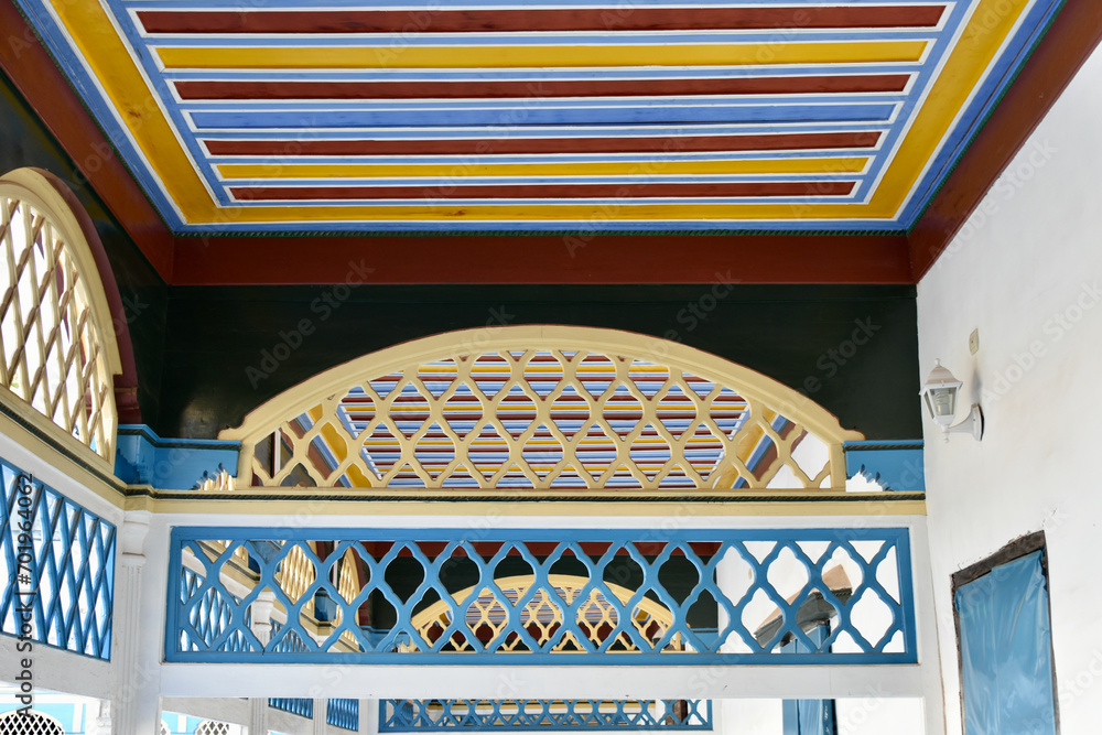 Moroccan Arcade Ceiling Architecture Detail, Bahia Palace, Marrakech ...