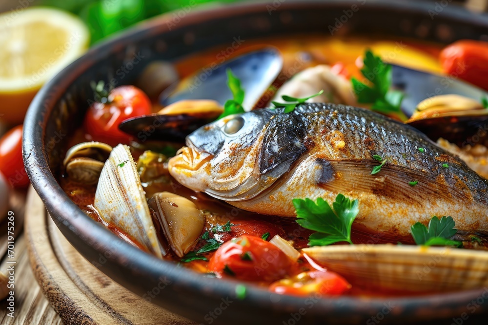 Bouillabaisse, a Traditional Provençal Fish Stew, Melds a Variety of ...