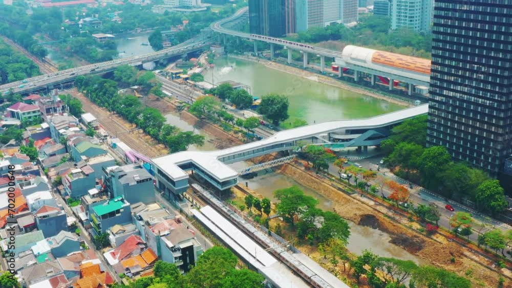 Dukuh Atas, Jakarta Indonesia 2023. Aerial view of dukuh atas ...