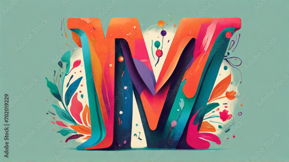 A playful and whimsical "W" letter logo with a hand-drawn feel ...