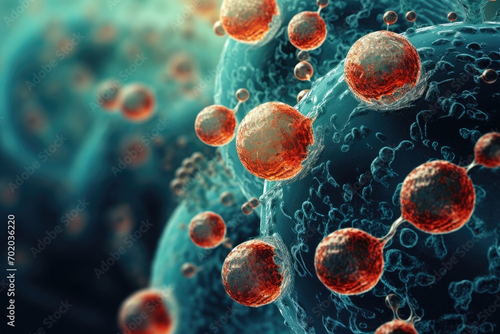 3D illustration of human blood cells in color background. Hemorrhoid ...