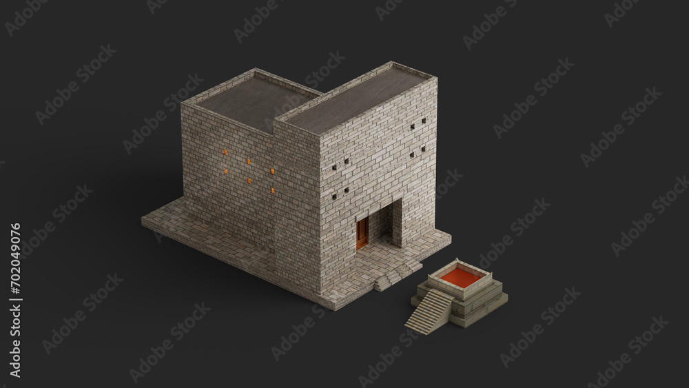 Zerubbabel's Temple, or the old second temple, built during the days of ...