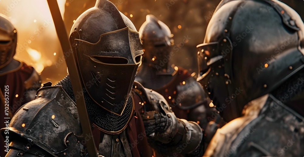 Crimson Conquerors - Medieval Knights from the King's Armor in Action ...