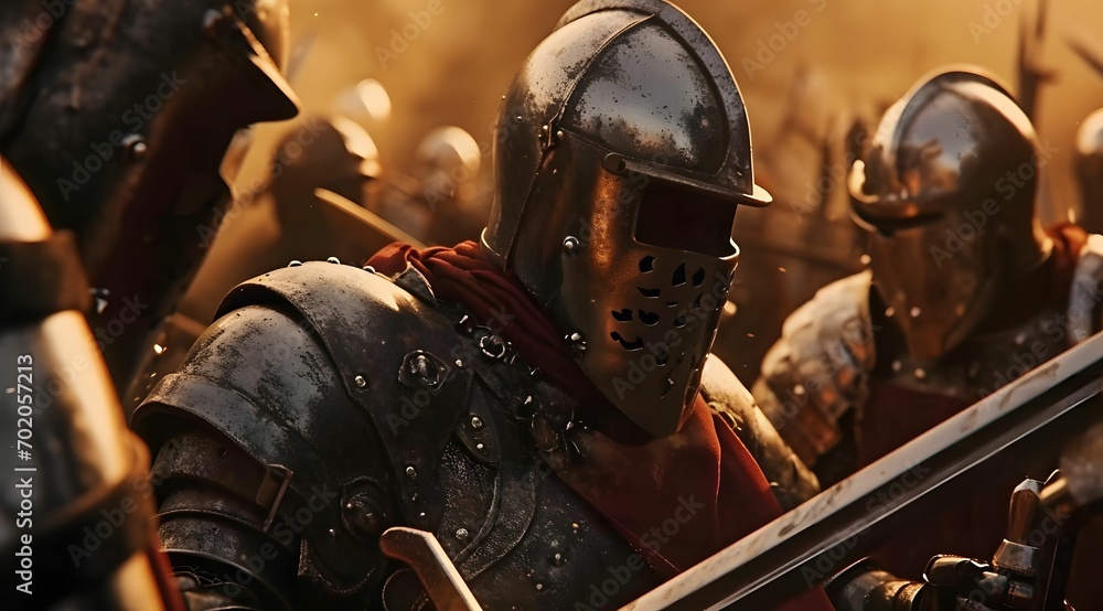 Crimson Conquerors - Medieval Knights from the King's Armor in Action ...