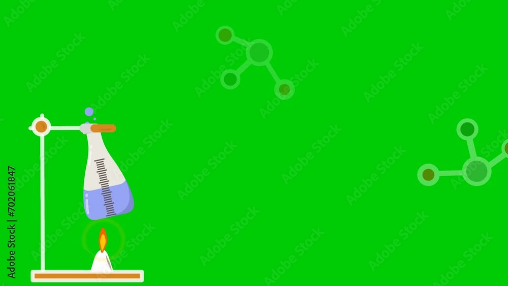 Vidéo Stock Animated icon of the research chemistry laboratory ...