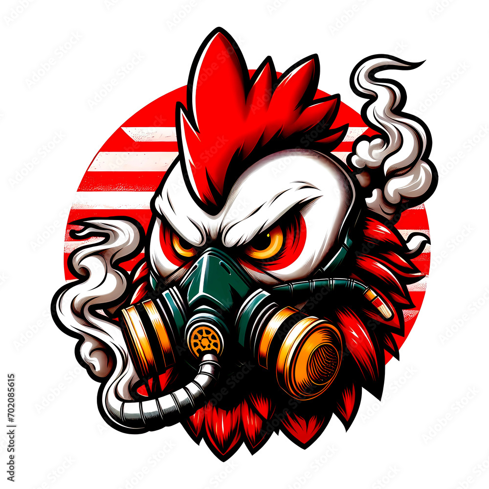 vector ayam mask logo maskot Stock Illustration | Adobe Stock