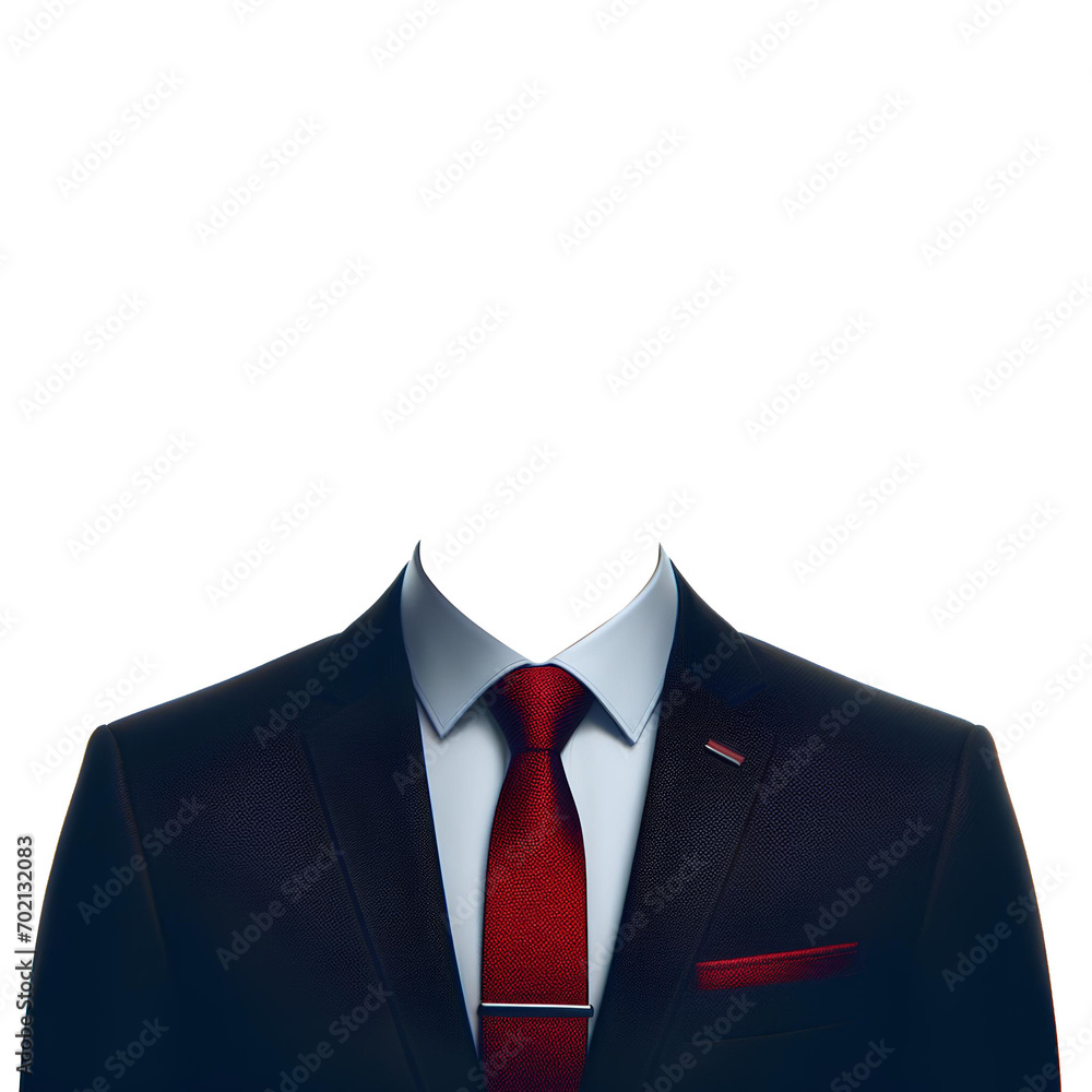 formal ID photo with men's suit on transparent background Stock Photo ...