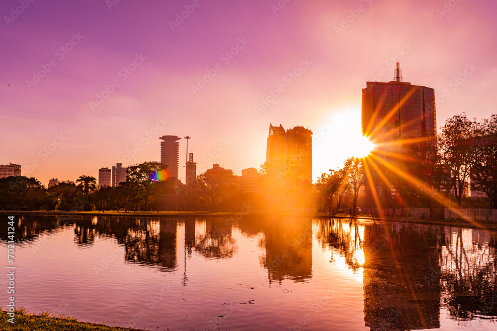 Nairobi City County Kenya's Capital Sunset Sunrise Sundowner Golden ...