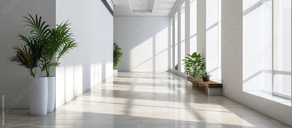 beautiful empty room apartment after renovation. with copy space image ...