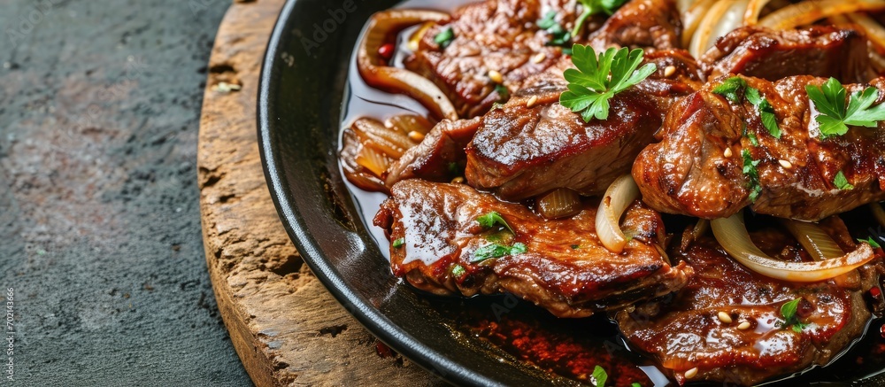 Bistek Tagalog Filipino Beef Steak is made of thinly sliced sirloin ...