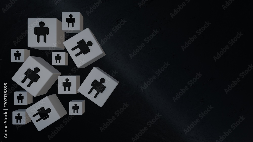 Inclusion images, Diversity, and inclusion concepts. figurines on the ...