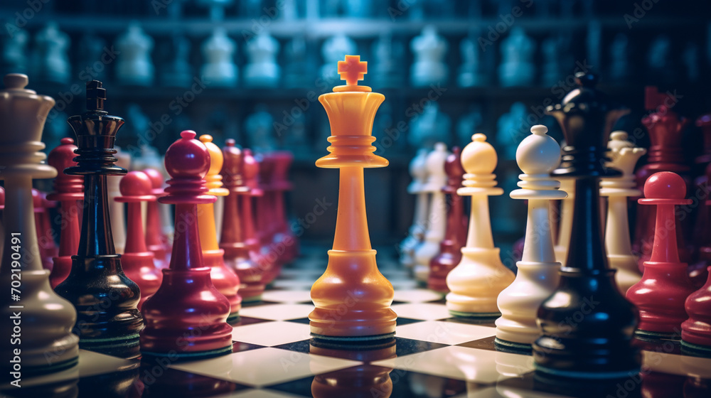 Pixel art representation of chess pieces, bringing a touch of retro ...