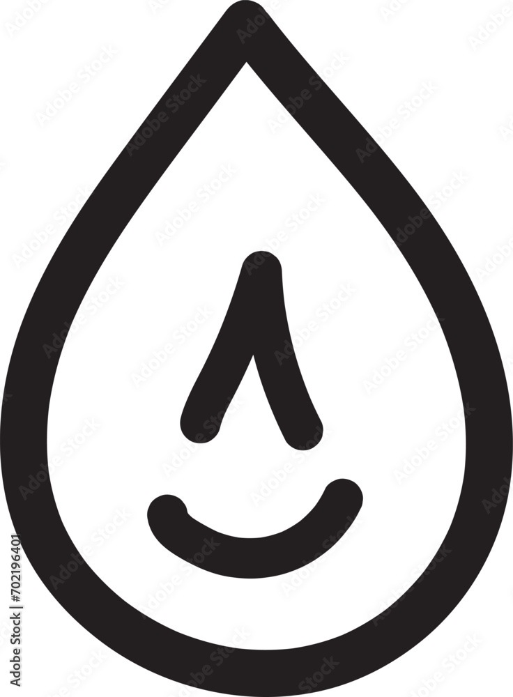 Hand drawn water drop line sketches One line drawing background, Vector ...