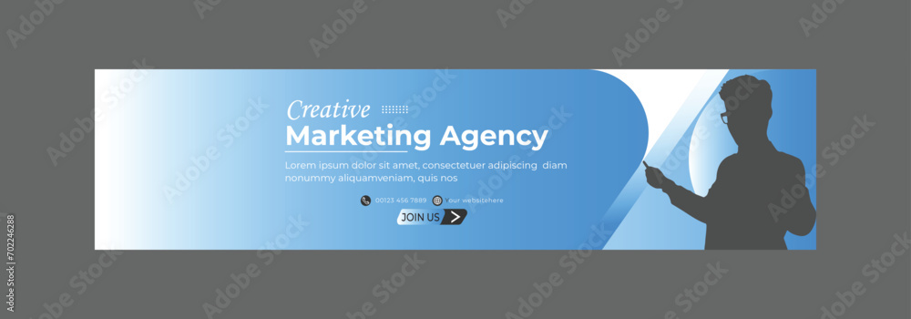 linkedin cover photo banner background Stock Vector | Adobe Stock