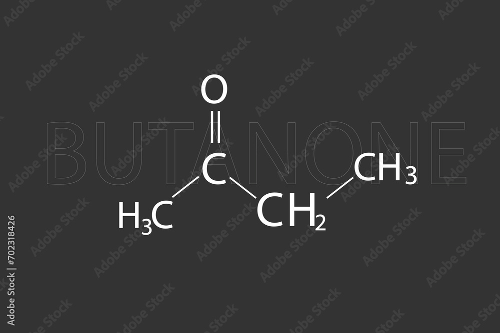 Butanone molecular skeletal chemical formula Stock Vector | Adobe Stock Butanone molecular skeletal chemical formula Stock Vector | Adobe Stock