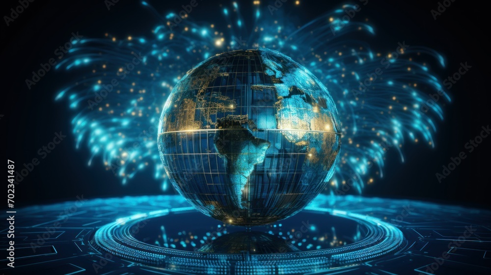 Global Ai Influence Digital Global Impact Of Ai Concept Digital