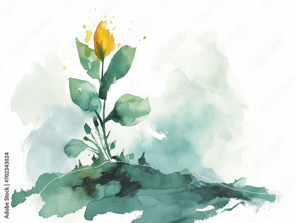 The Parable Of The Mustard Seed Tiny Seed With White Outline Edges Ai Generated Stock