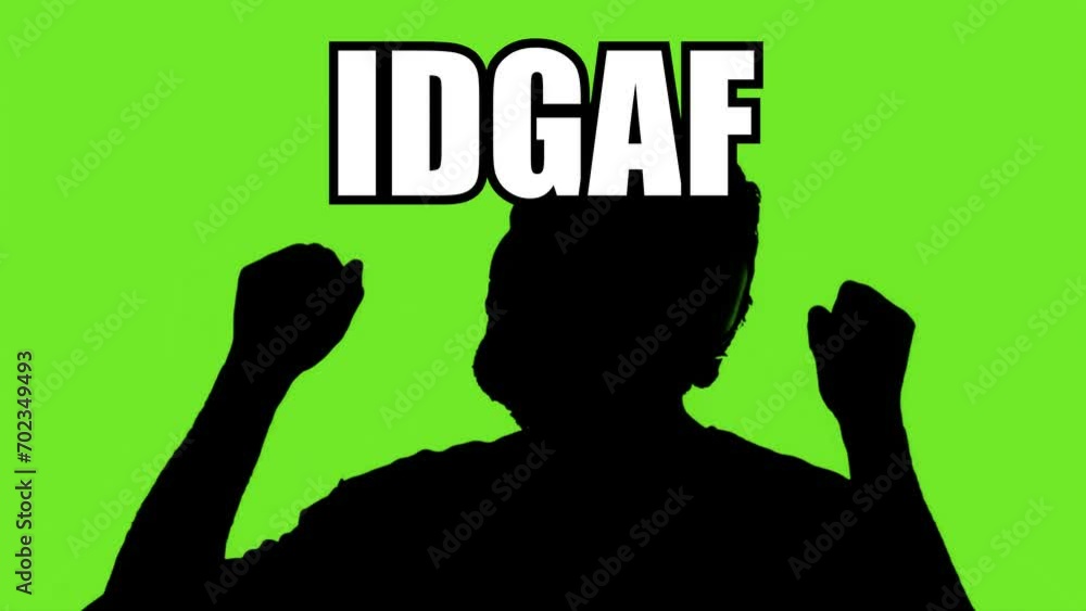 Black silhouetted shape with headphones dancing over a color changing ...