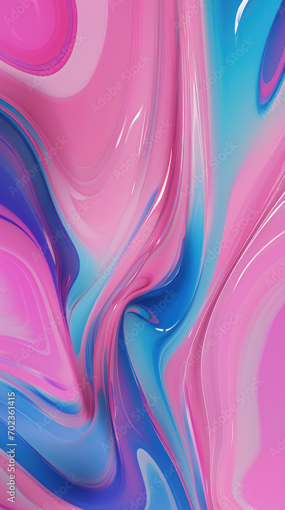 pink purple blue metallic chrome liquid texture smooth flowing waves ...