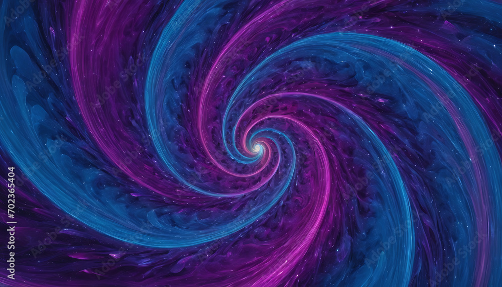 Abstract representation of magnetic fields with swirling patterns in ...