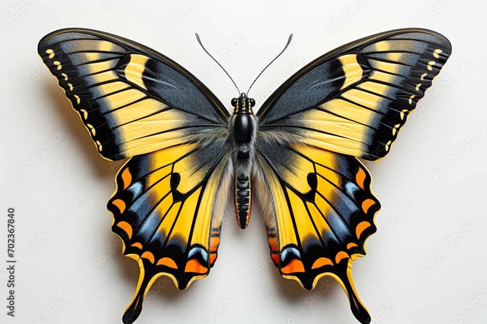Swallowtail butterfly isolated on transparent background, beautiful ...