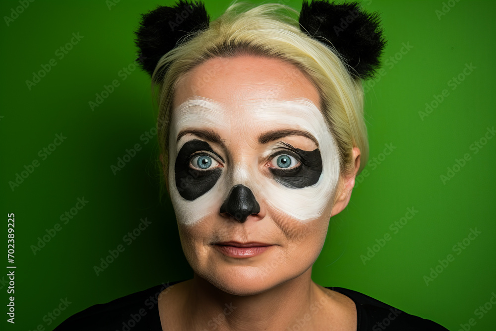 Panda Face Makeup