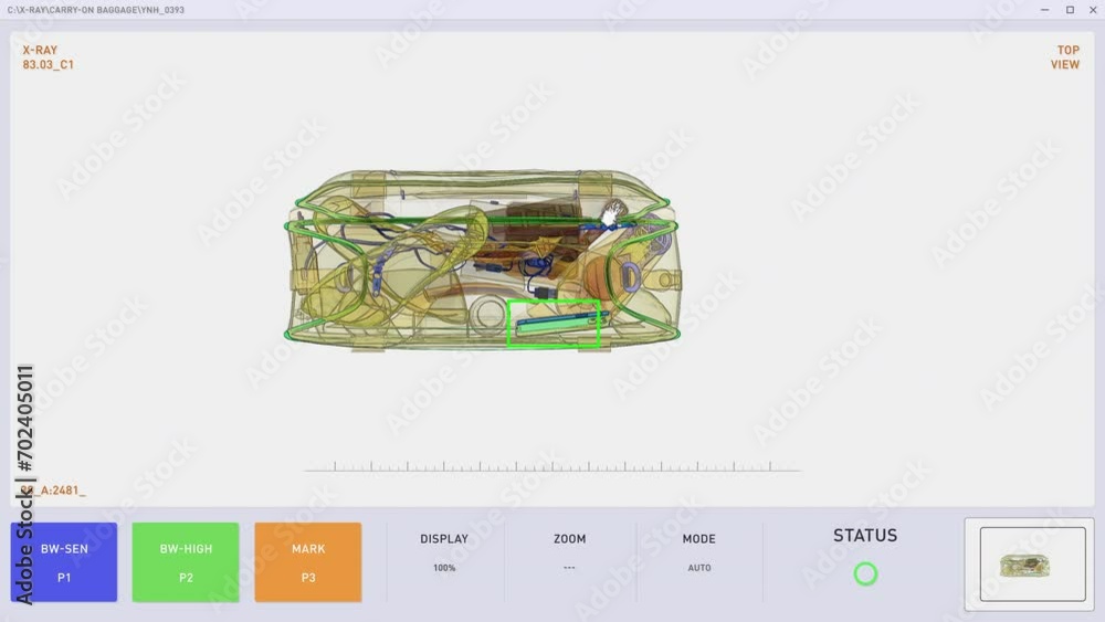 X-ray Projection Sensor Found Explosive Terrorist Bomb In Passenger ...
