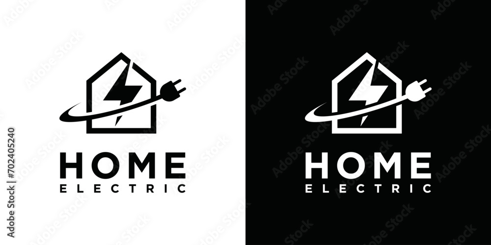 home electrical solution service logo design template inspiration. logo ...