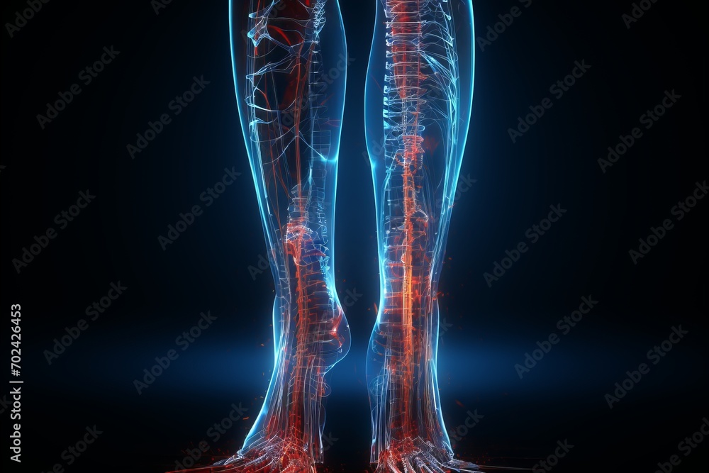 Visualizing the excruciating pain and discomfort caused by a severe leg ...