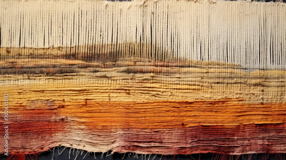 Textile art using natural dyes and traditional weaving techniques ...