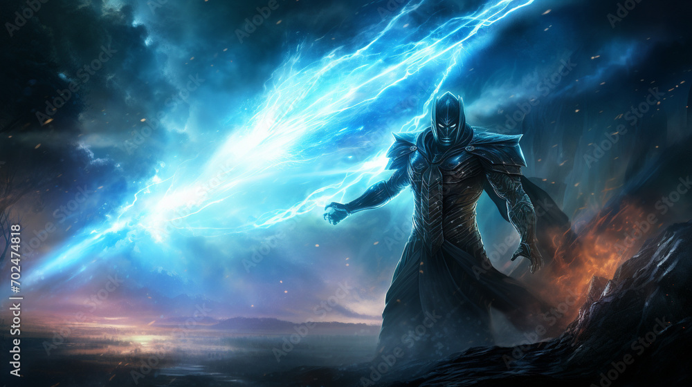 elemental cyber deity, similar to an Elemental AI class, controlling ...