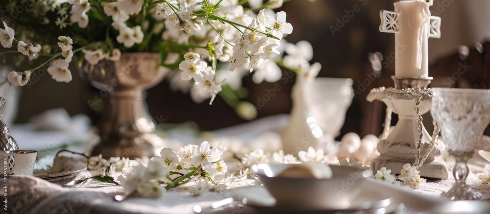 Innocent symbols used in Catholic First Communion decorations for ...