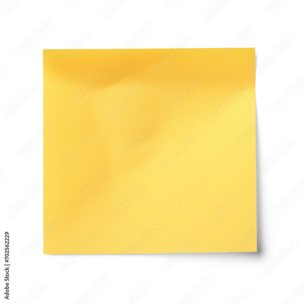 yellow post it note on isolate transparency background, PNG Stock Photo ...