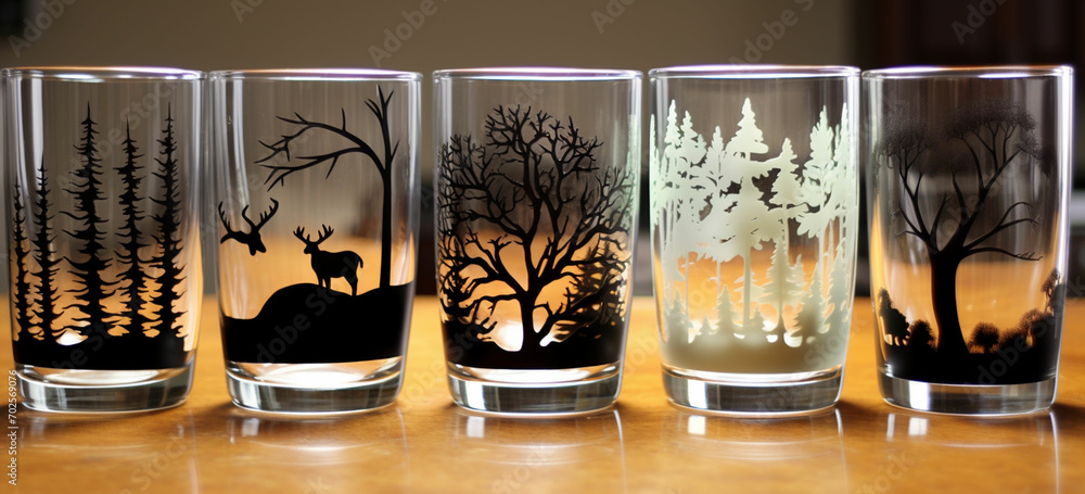 Use the Silhouette Cameo to create stencils for glass etching, allowing you to add custom ...
