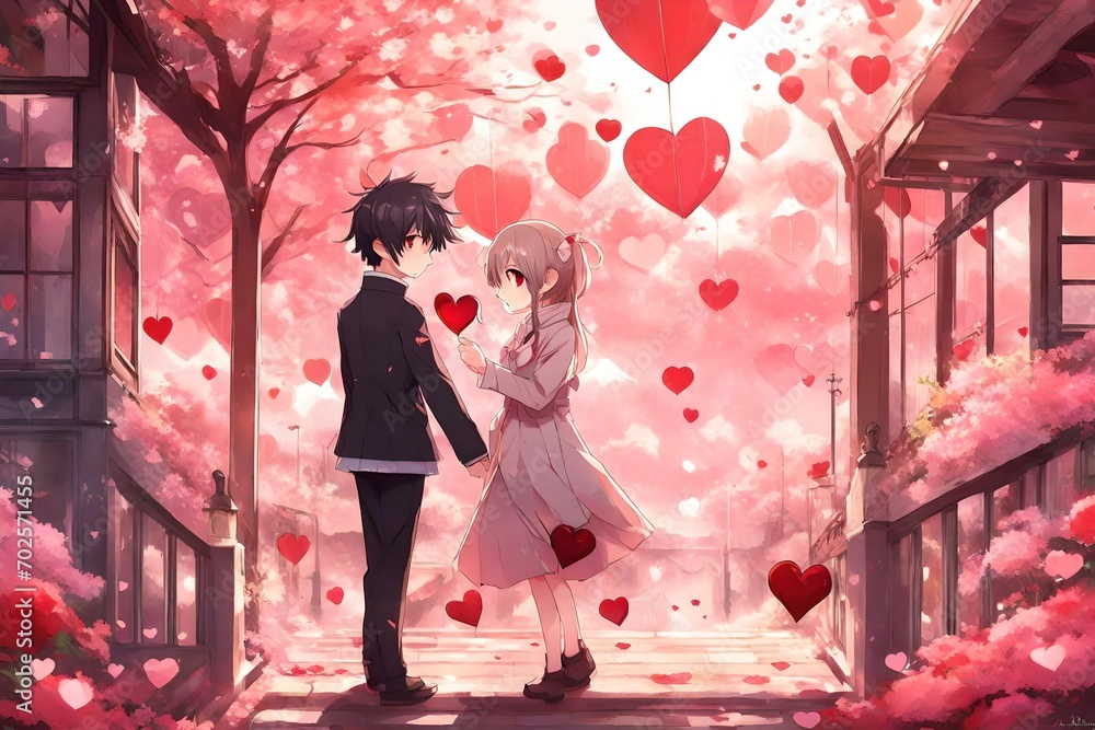 Step into the realm of anime with a heartfelt Valentine-themed ...