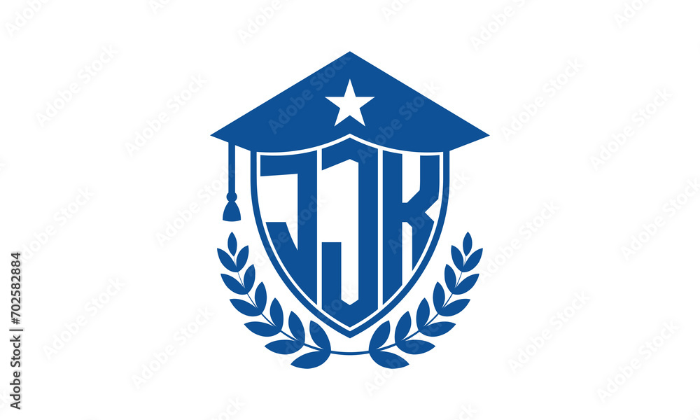 JJK three letter iconic academic logo design vector template. monogram ...
