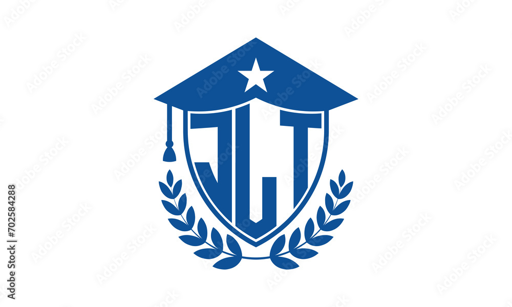 JLT three letter iconic academic logo design vector template. monogram ...
