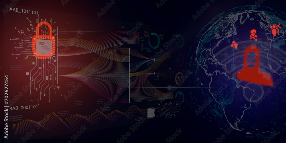 hacker using WIFI online attacked business around the world . hacker ...
