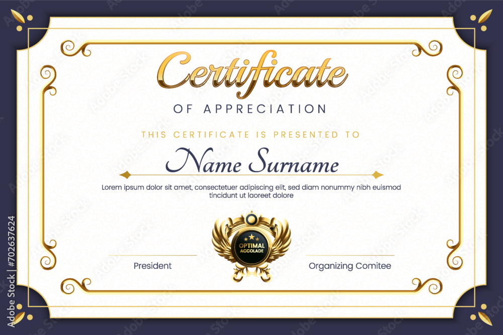 Explore Modern Elegance Certificate Template for Corporate Business ...