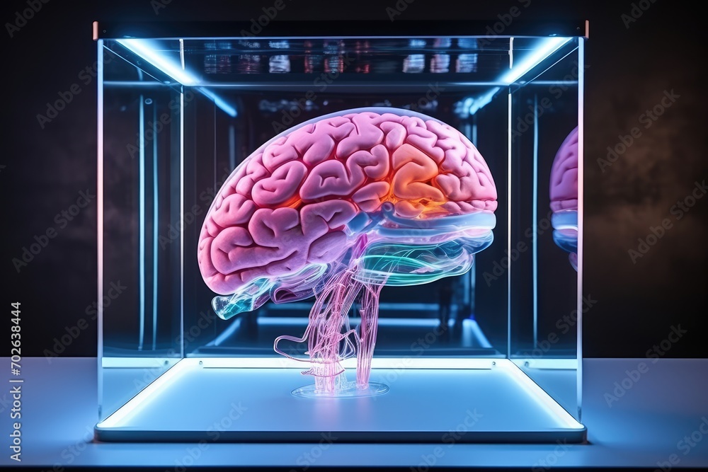 Brain Neurons excitatory, inhibitory functions. Glial cells, astrocytes ...