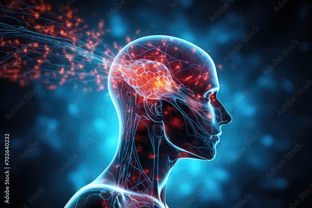 Brain inspired fractal fire: surreal illustration, wallpaper art ...