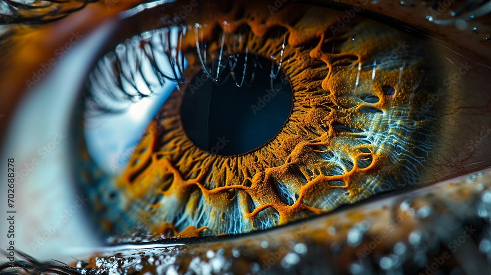 Corneal Topography Examination: A close-up view of a corneal topography ...