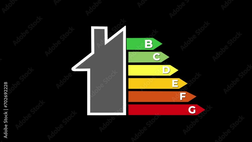 Vidéo Stock Class B home appliances in smart house energy class ...