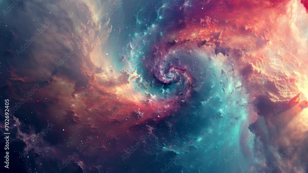 abstract space background, loop video background animation, cartoon ...