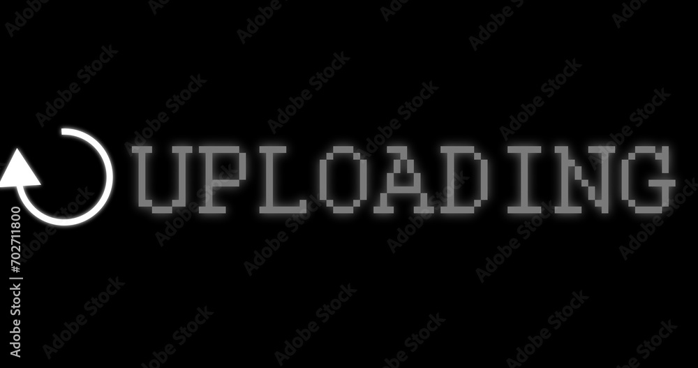 Circular arrow head rotating animation asset in alpha channel. Arrow ...