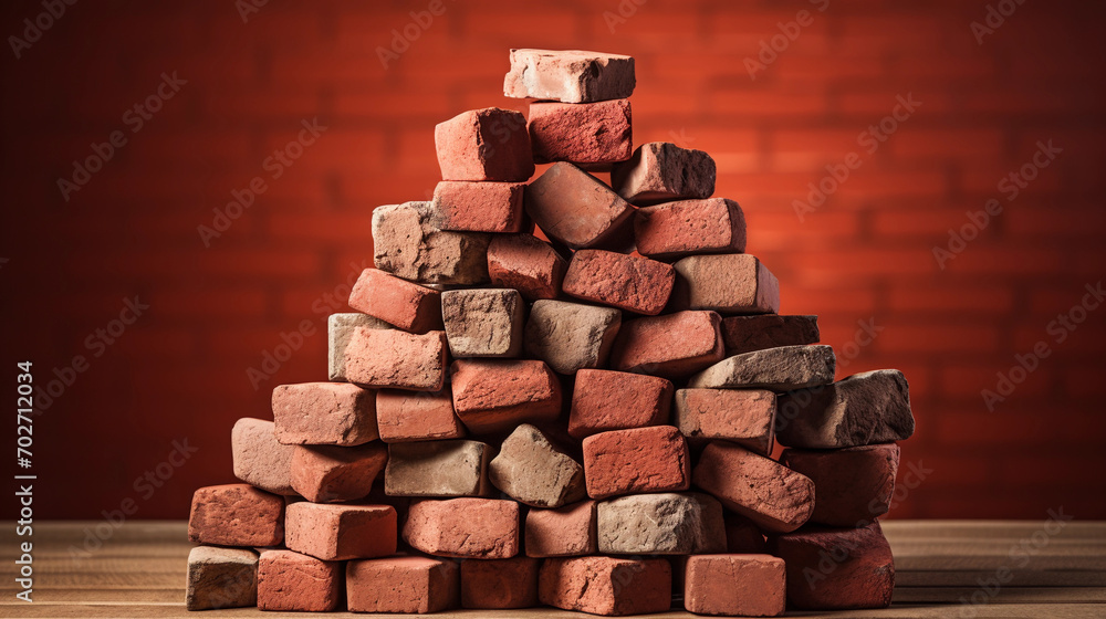 Architectural Beginnings A Third Take on Neatly Stacked Bricks Awaiting ...