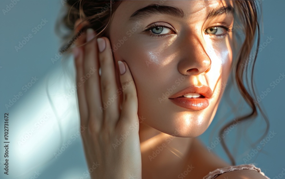 Image of a medical spa website sign with a realistic image of a ...