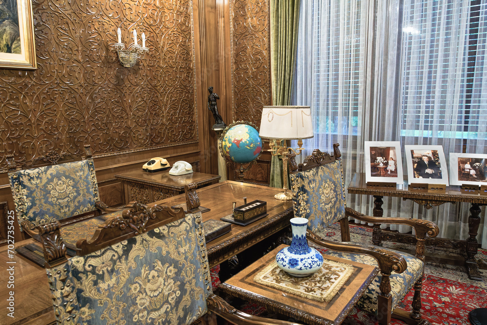 The House of Ceausescu - known as the Spring Palace - interior rooms ...