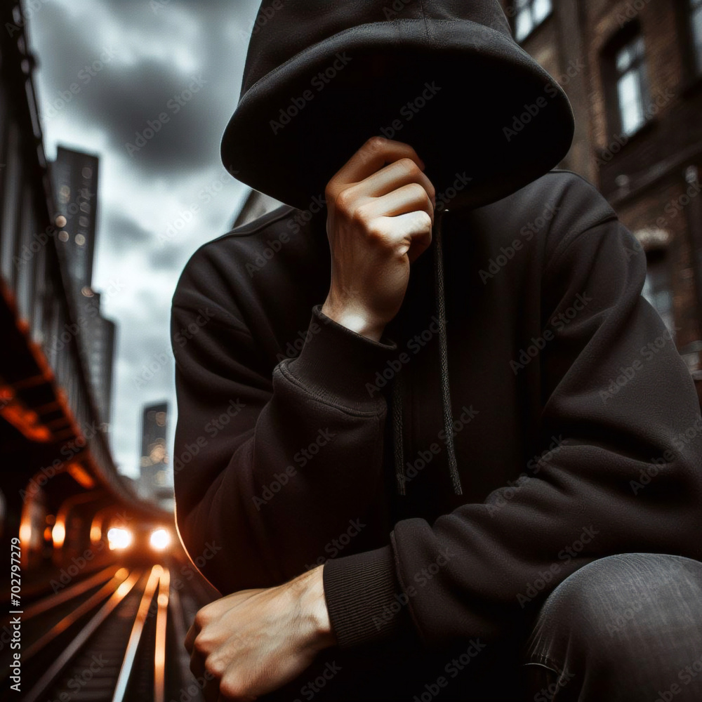 Gang members with guns, doing gang signs, wearing ski masks, balaclavas ...