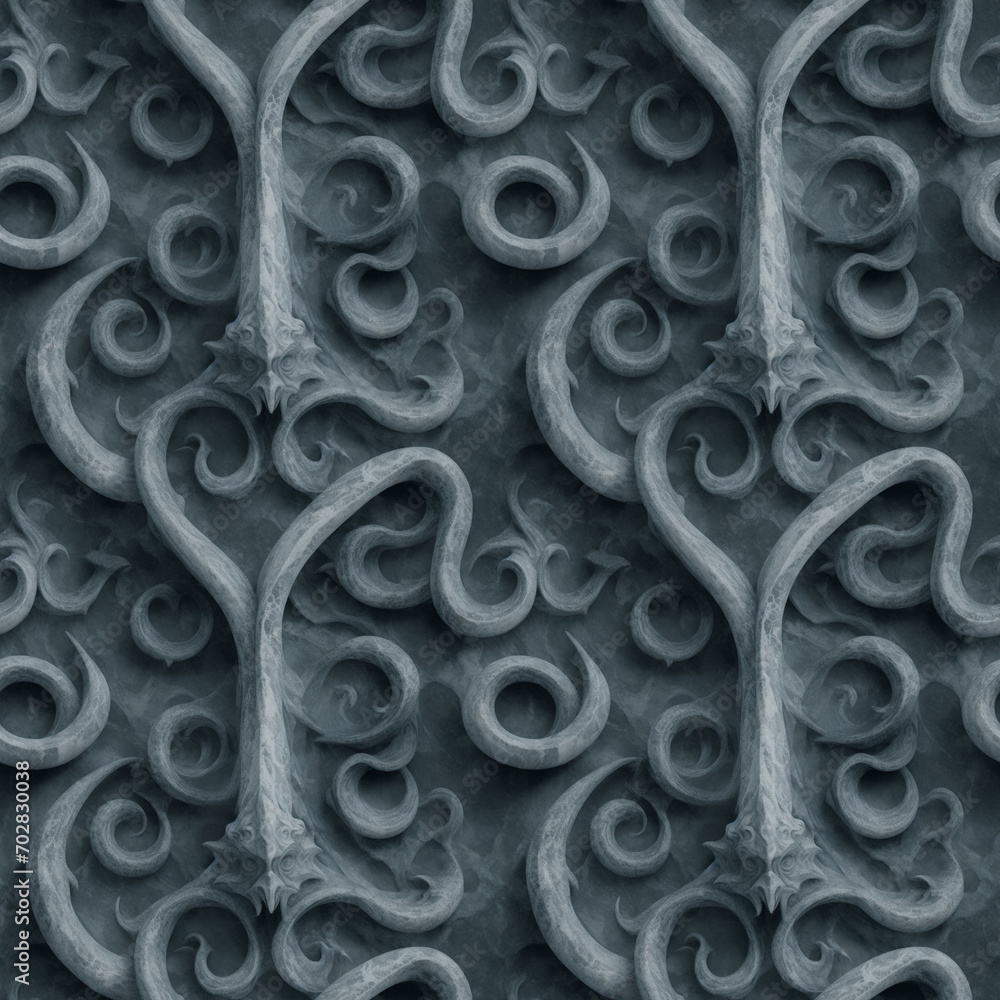 Seamless Gothic Wall Texture - Generative ai, üretken yapay zeka Stock ...